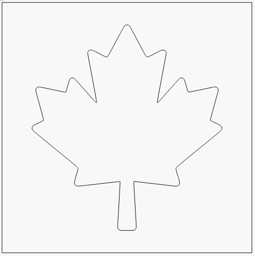Maple Leaf (Large) | Acrylic Router Template – DIY Montreal Store